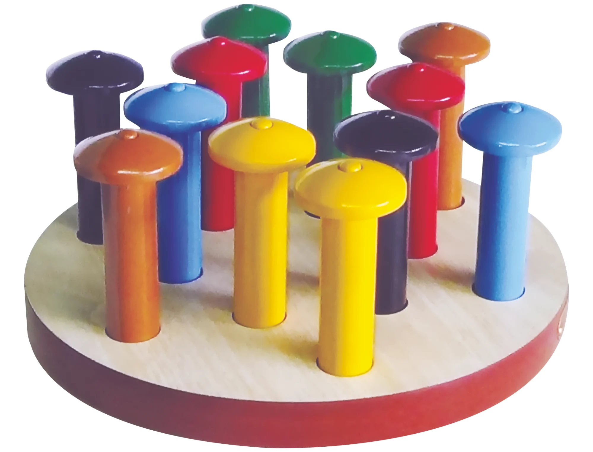 Mushroom Peg Board - India Sunrise