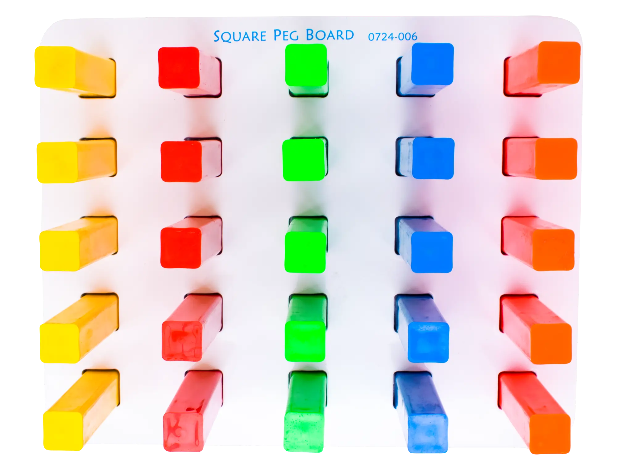 Square Peg Board - India Sunrise