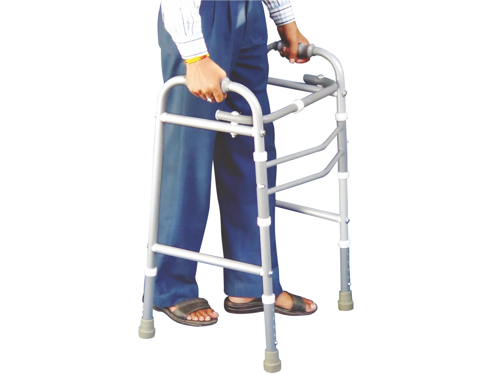 Walk Aid Folding - Aluminum Height Adjustable
